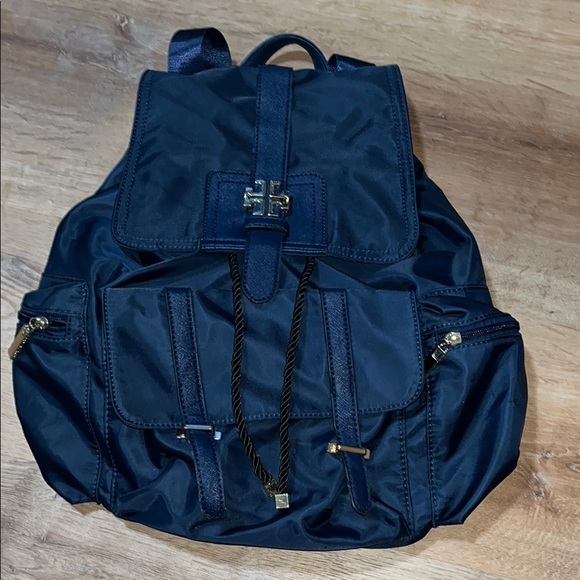 Tory Burch | Bags | Tory Burch Navy Backpack | Poshmark